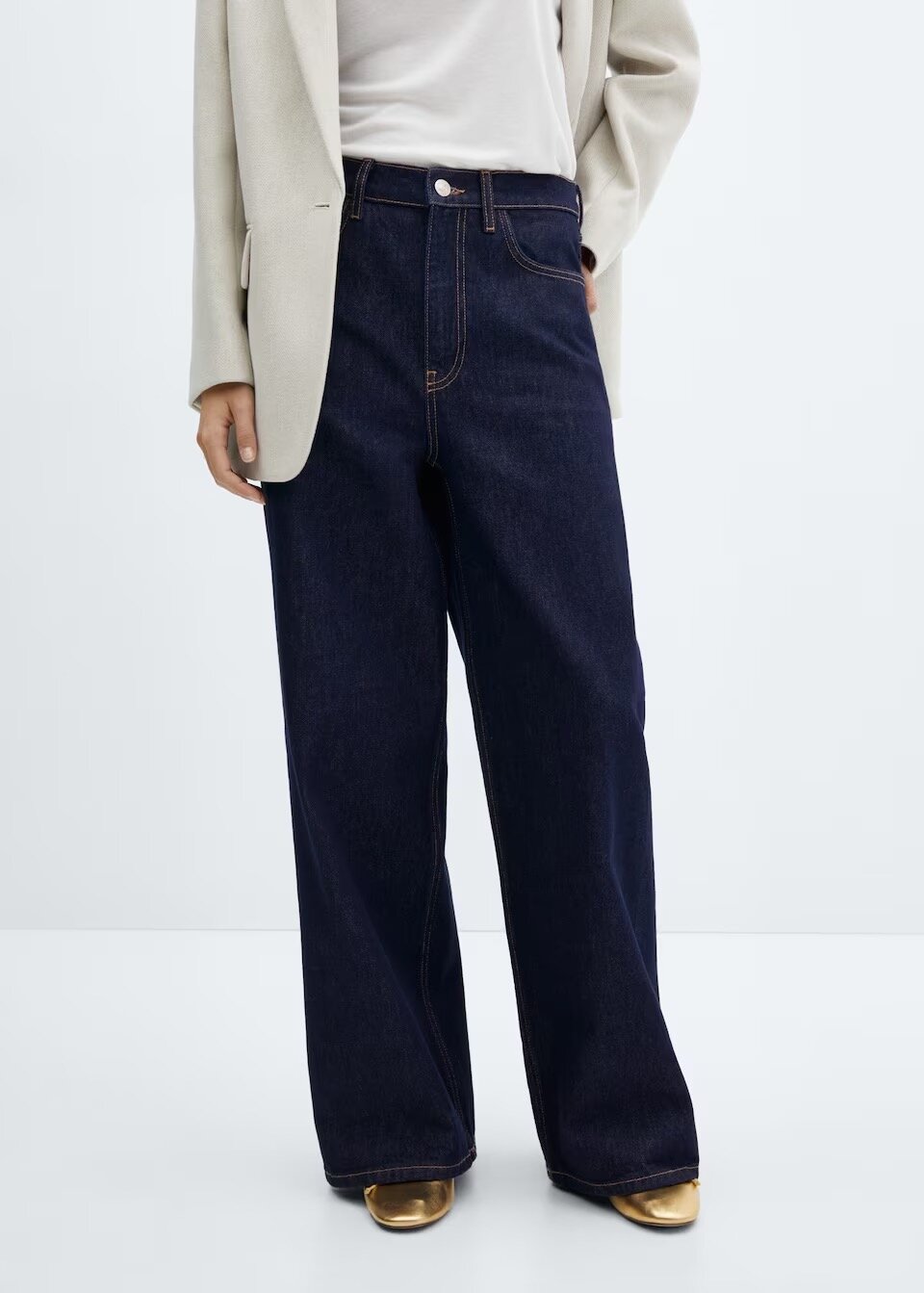 Джинсы широкие