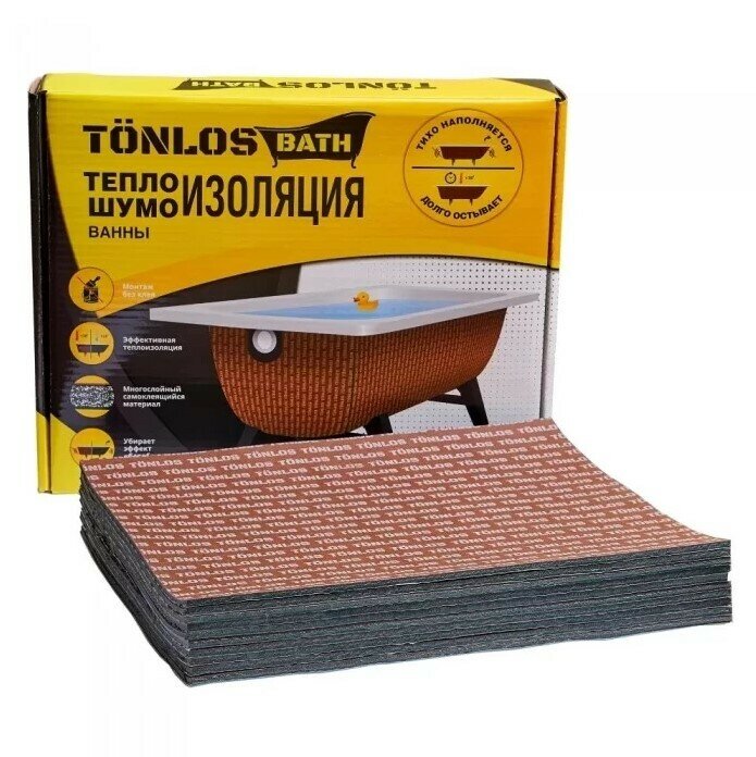 Теплошумоизоляция ванн 6 мм TONLOS BATH (для ванн размером 180х80)