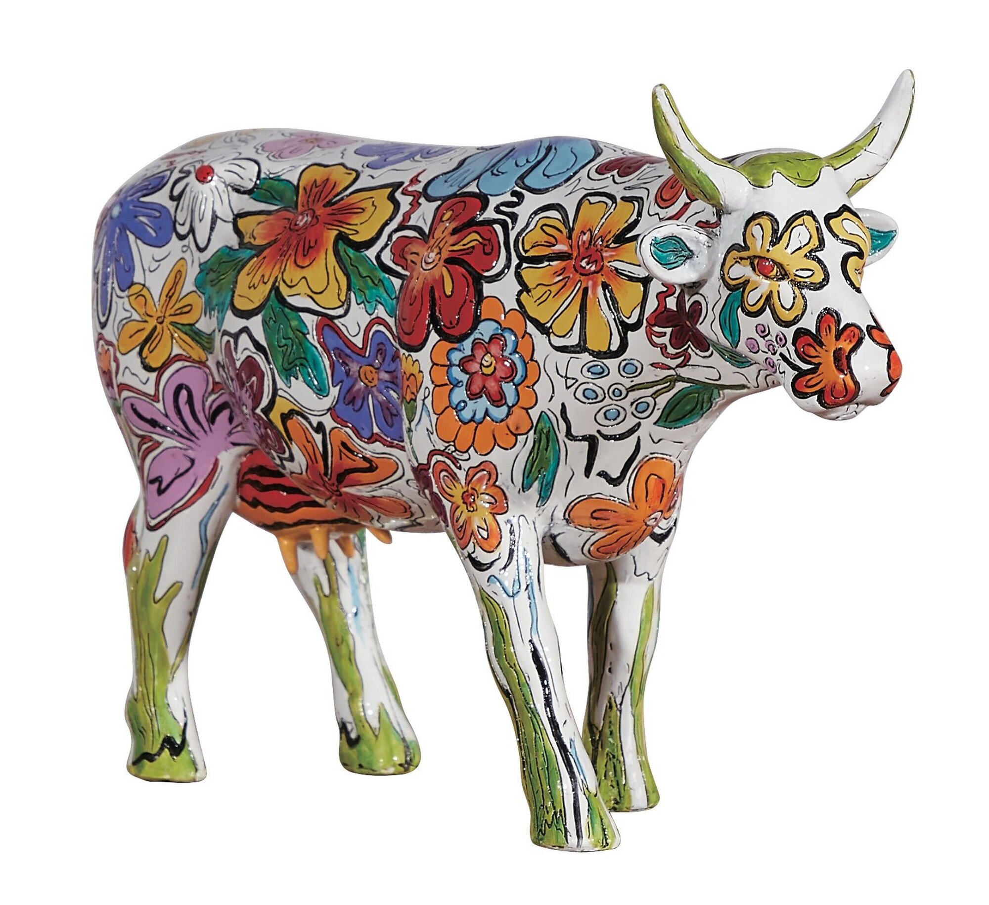 CowParade Статуэтка для интерьера Корова VACA FLORAL размер L/ 46792 полирезин