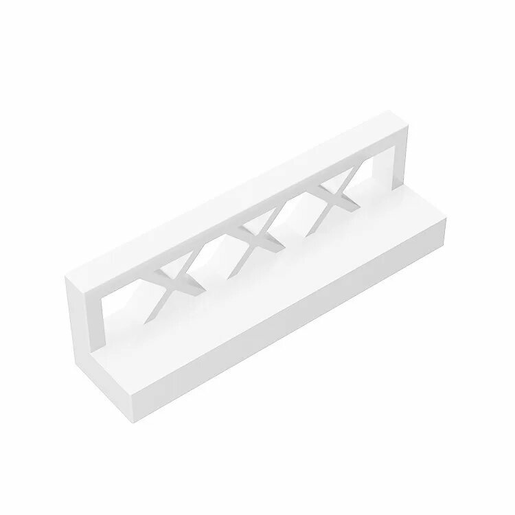 Пластиковые строительные блоки GOBRICKS 1x4x1, Белый (090)