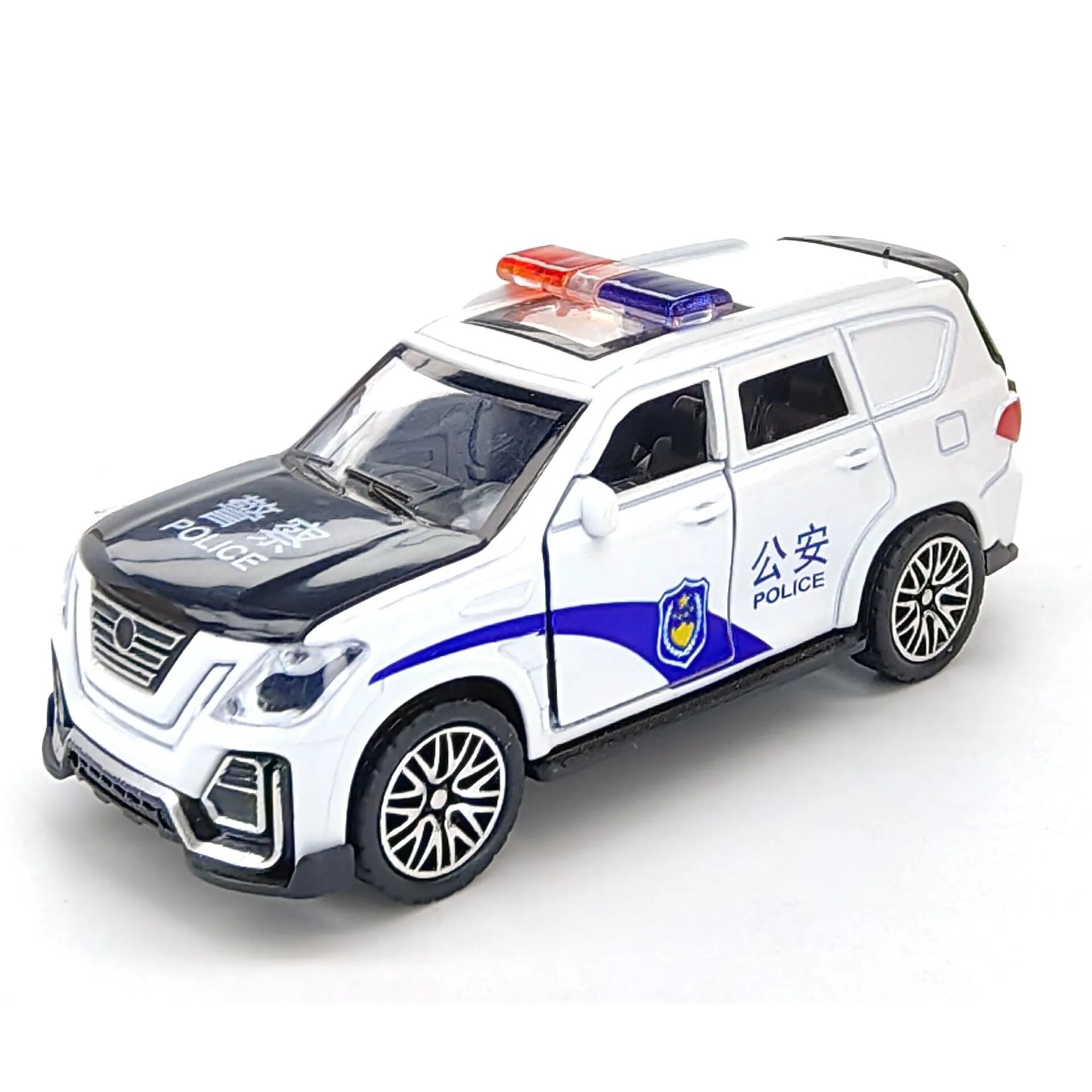 Металлический автомобиль для детей Белый, White