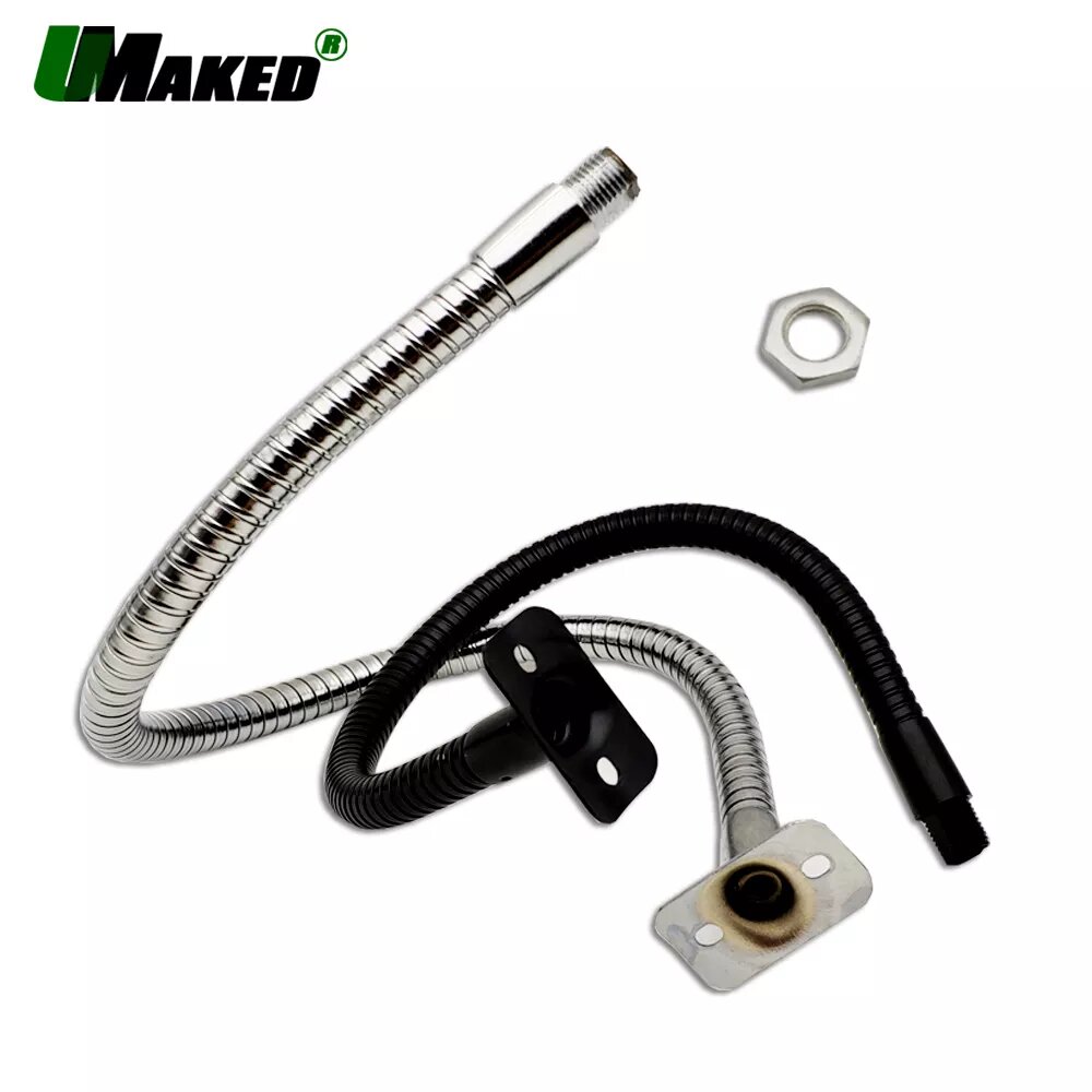 Светодиодный гибкий металлический держатель для настольной лампы Umaked Black, D10MM 300MM M10