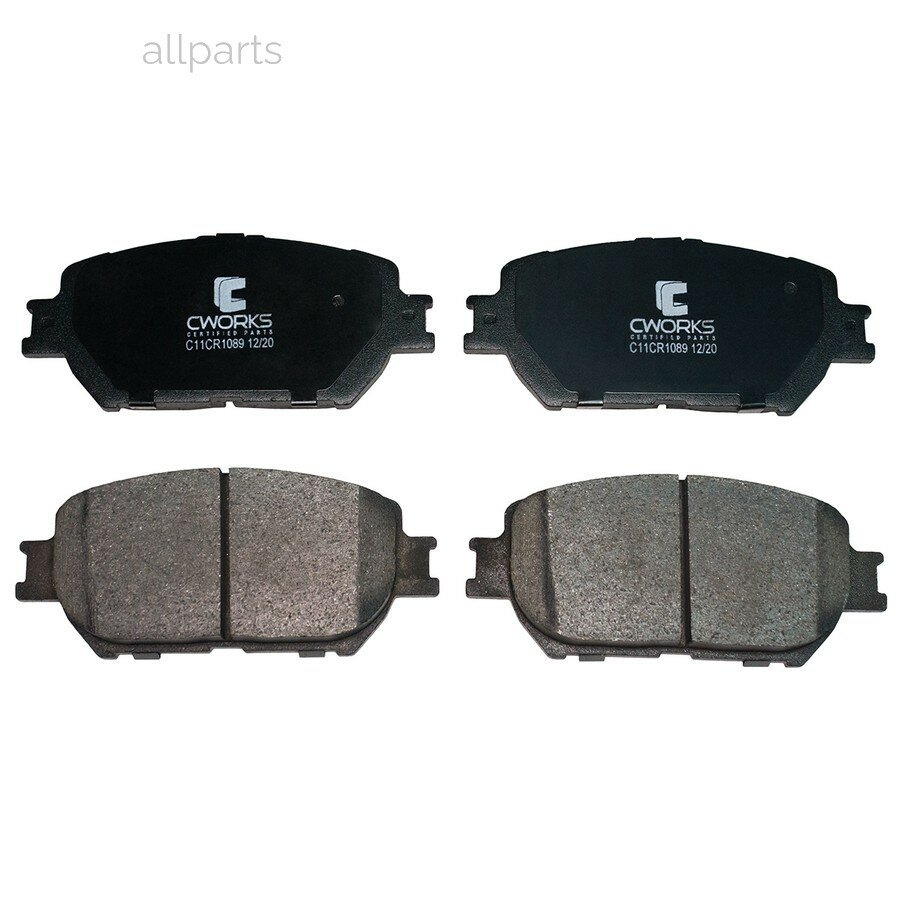 CWORKS C11CR1089 Колодка тормозная передняя (кт.4шт) Low Metallic DAIHATSU: CHARADE VIII GREAT WALL: C30 TOYOTA: PRE