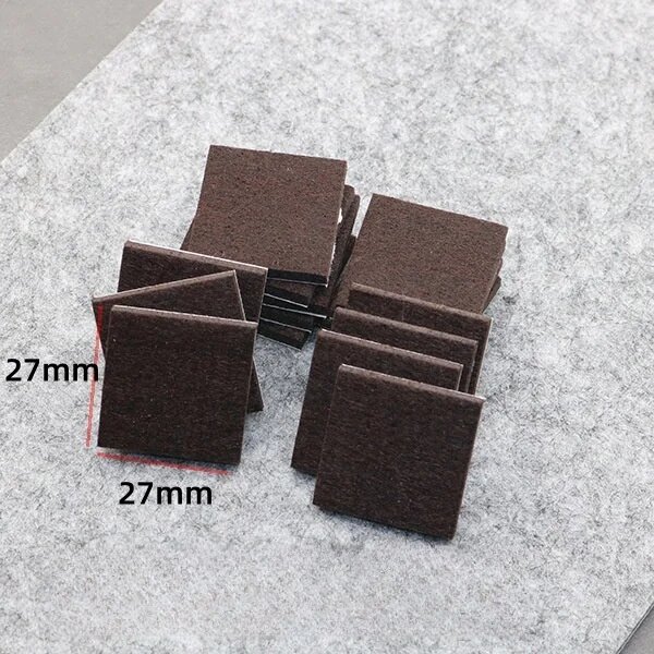 Фетровые накладки для мебели 18/180 шт. 36pcs, brown Square