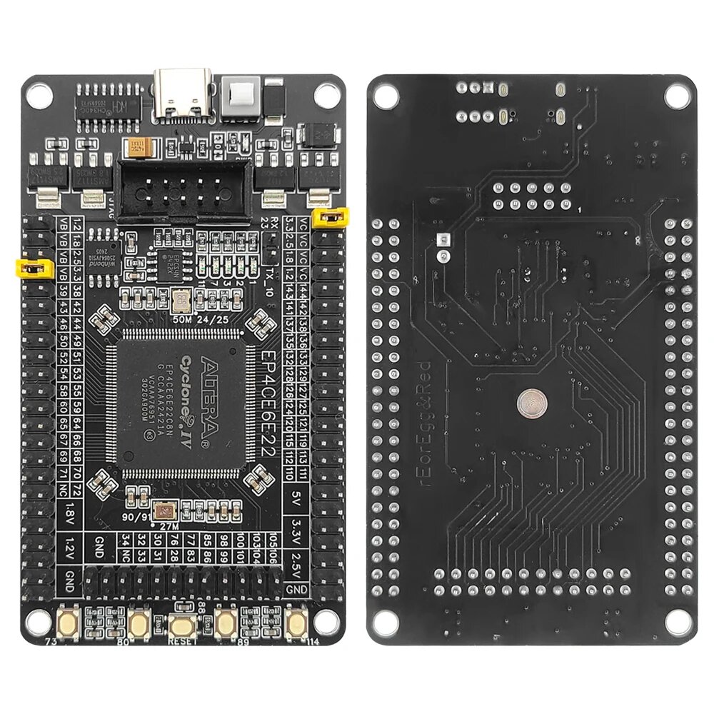 EP4CE6E22C8N Макетная плата Модуль основной системы FPGA, совместимый с периферийным чипом Altera CycloneIV W25Q CH340 Type-C