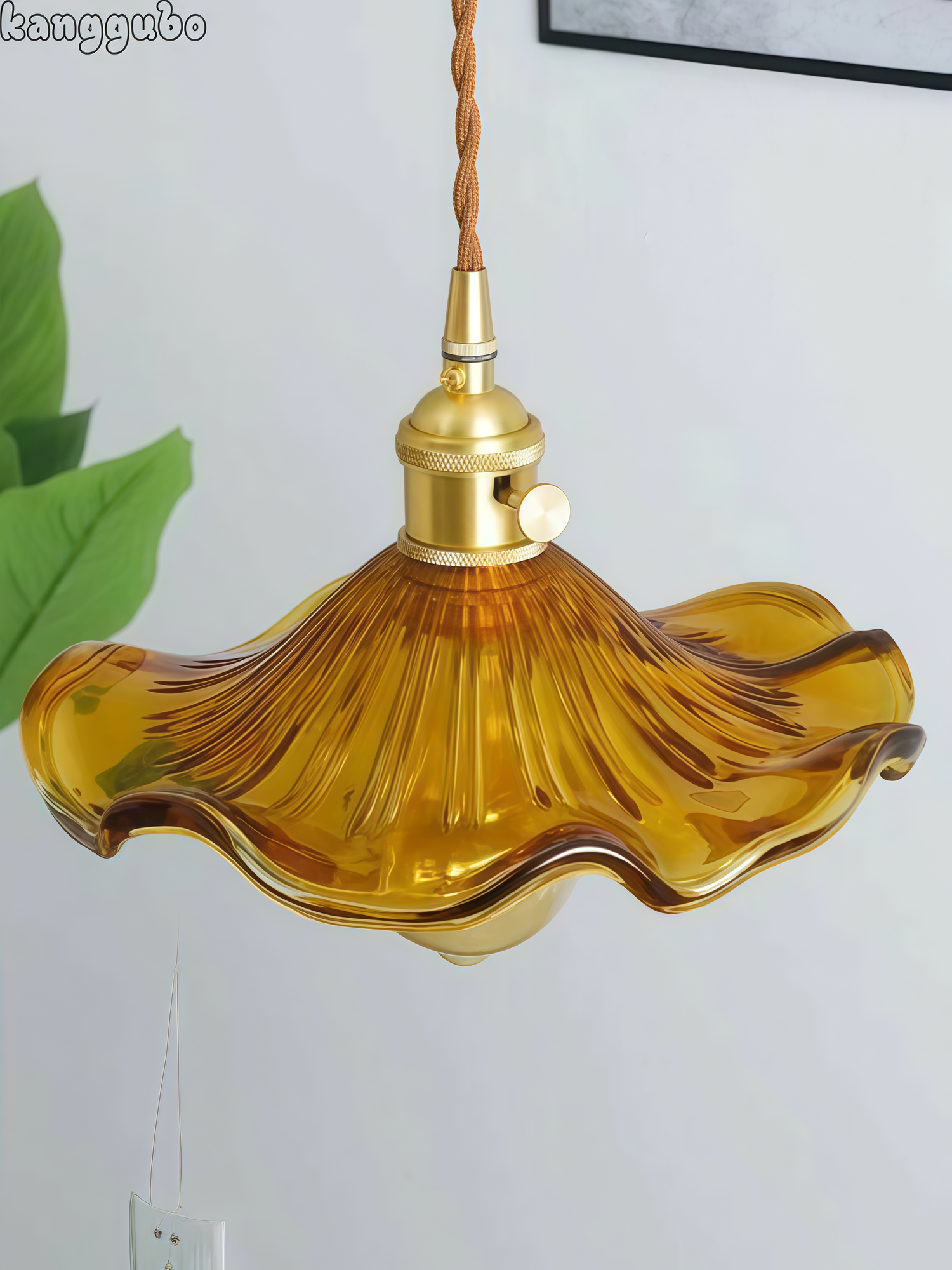 Люстра Clear Lighting "Лист лотоса", E27, 3000K, 5-10 м², регулировка высоты