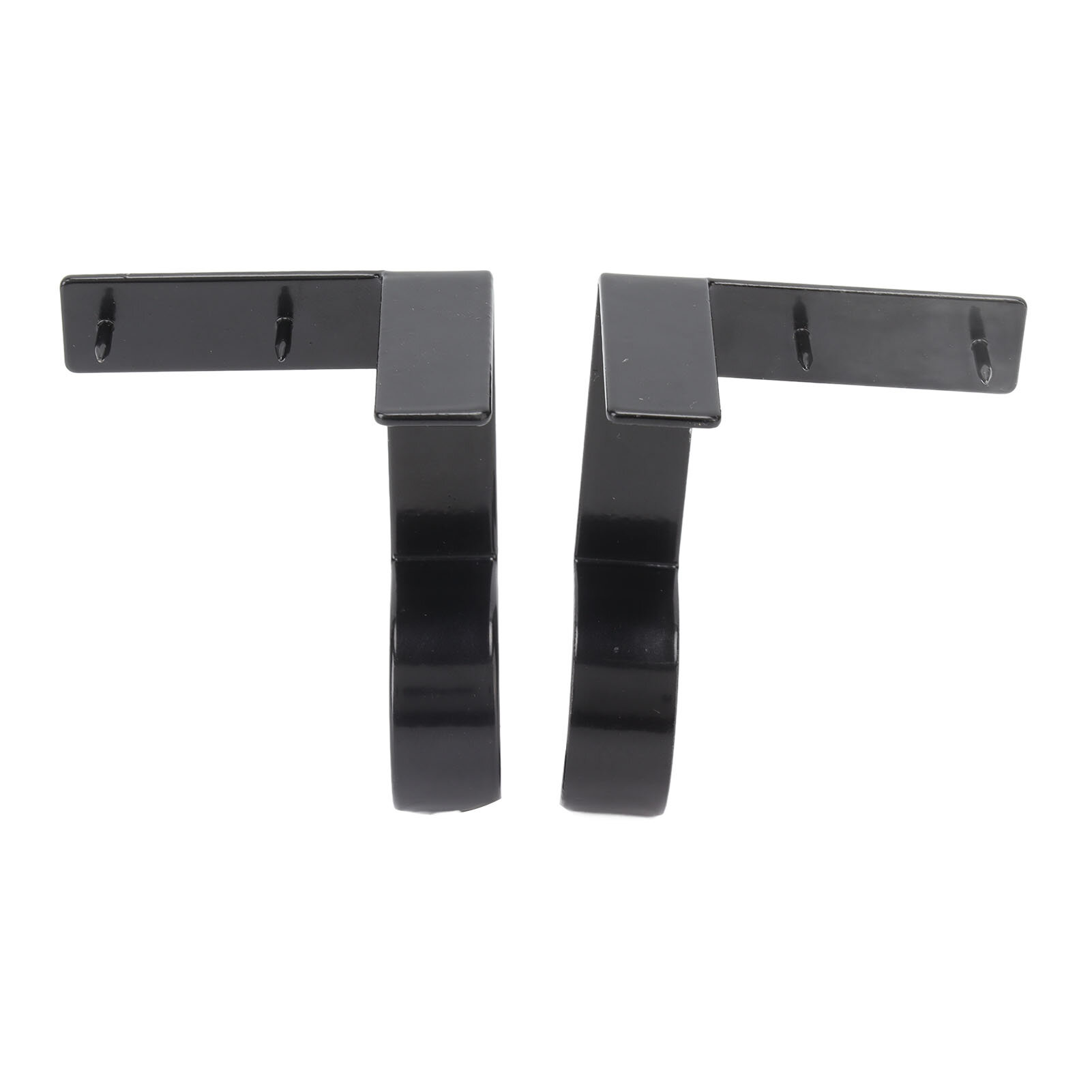 2 шт. кронштейн для карниза, стальной подшипник нагрузки 20 фунтов, простая установка, одинарные крючки для карниза для домашнего офиса, черный