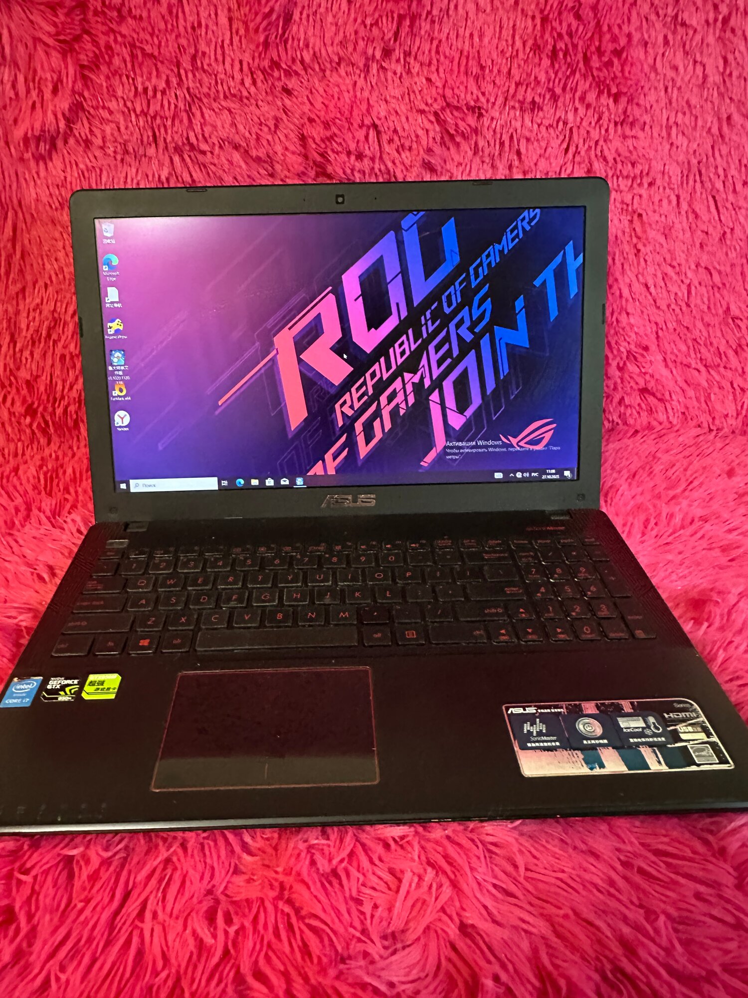 Игровой ноутбук Asus fx50j i7 4710 HQ GTX 850 8gb vram 256 ssd