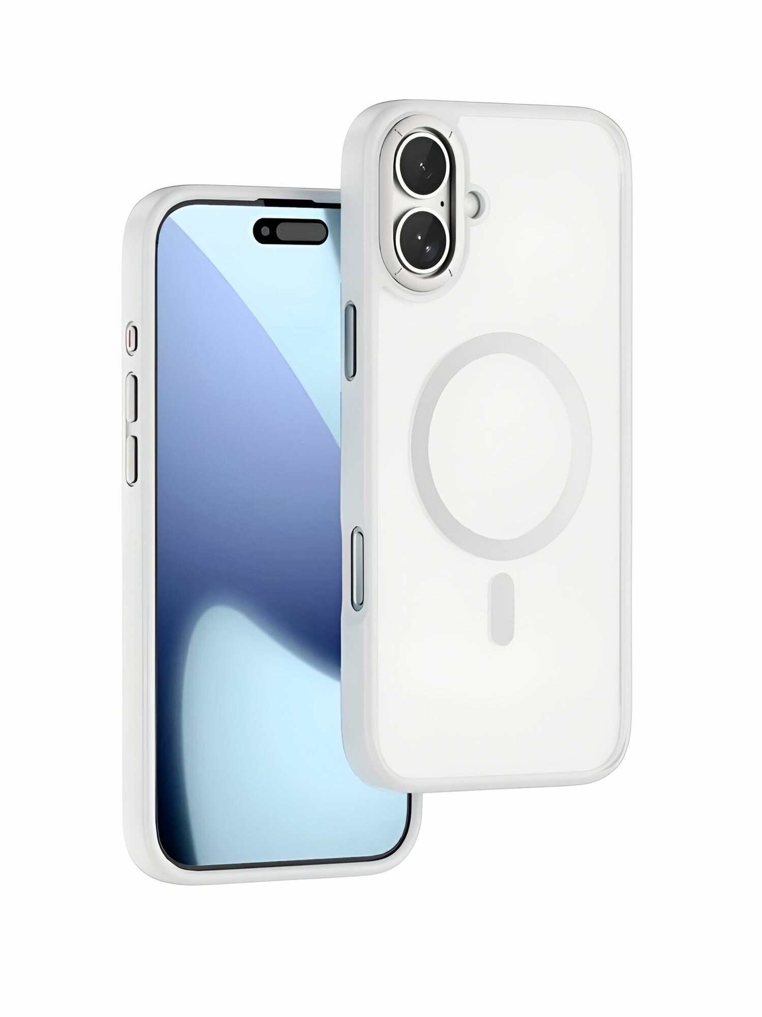 Защитный чехол для IPhone 16 6.1" WiWU Armor Pro с MagSafe (FGG-012) - белый