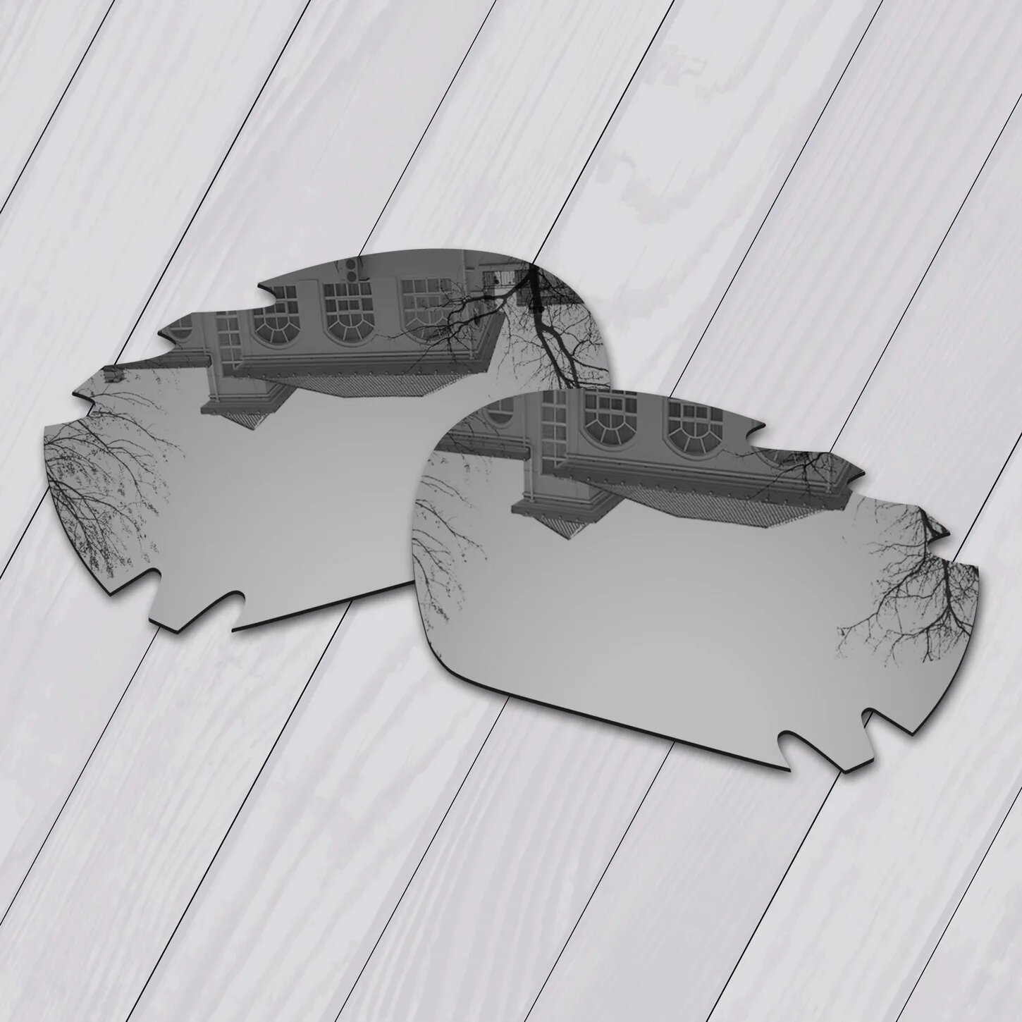 E.O.S Поляризованные линзы для Oakley Jawbone Silver Non-Polarized
