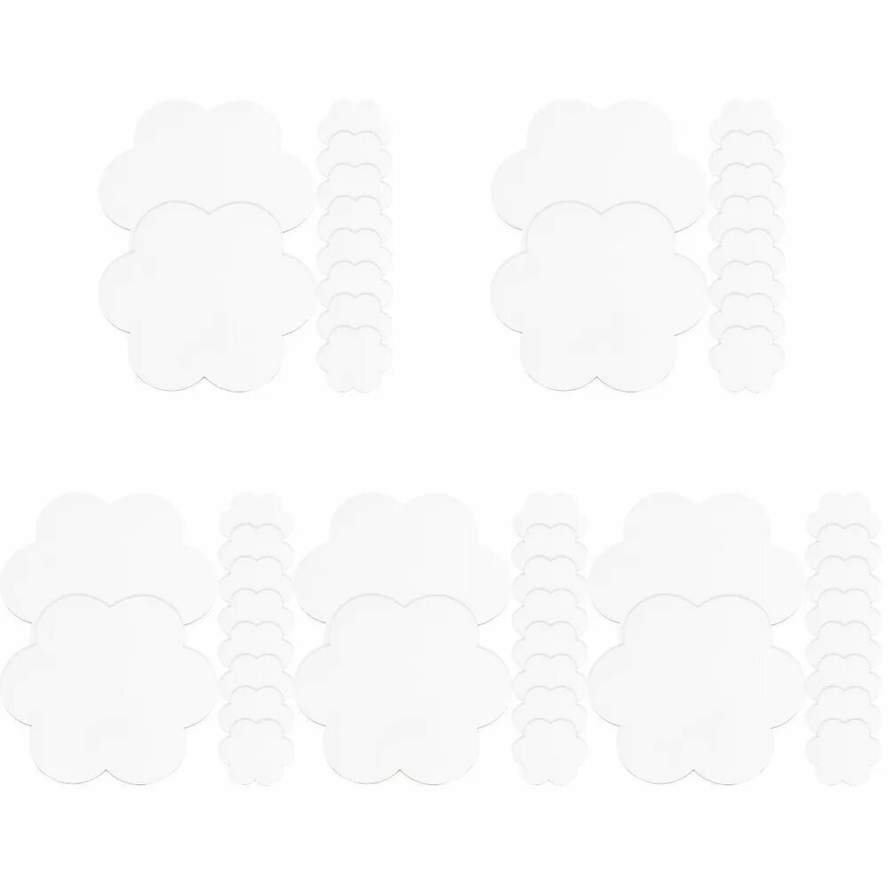 Панели для живописи из хлопка белого цвета, 50 штук, для рисования