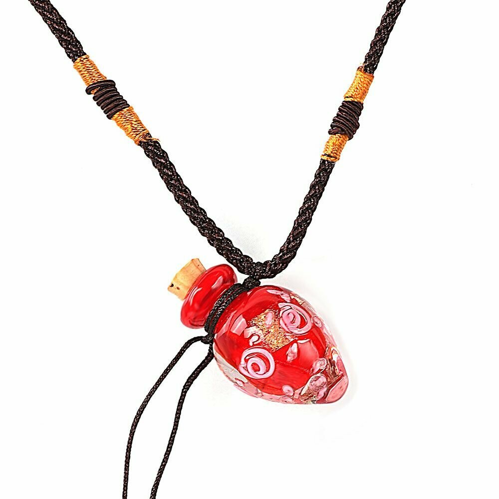 Аромакулон для эфирных масел на шею, кулон на цепочке/Бутылки с духами и эфирным маслом