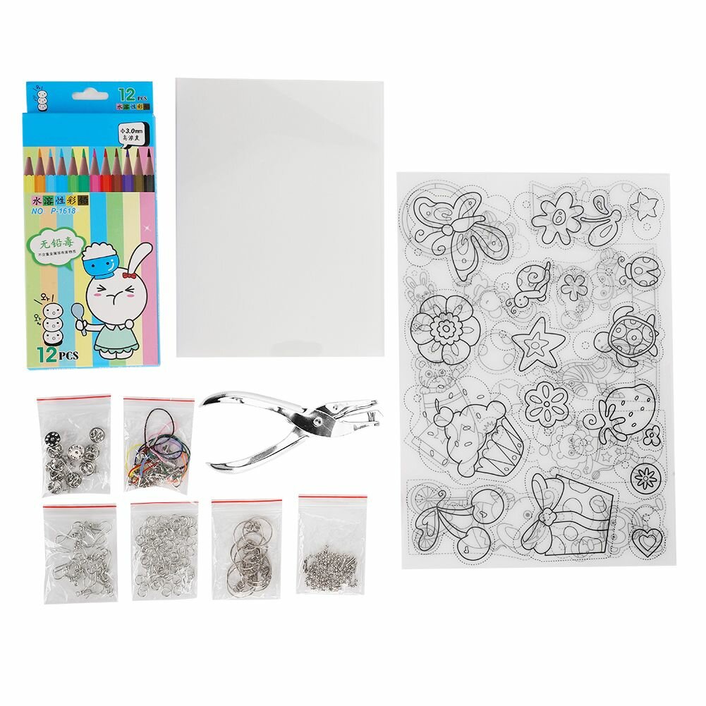 Набор термоусадочной пленки, термоусадочная пленка сделай сам , цветной свинцовый ручной набор пластиковых листов, 2029-192 #