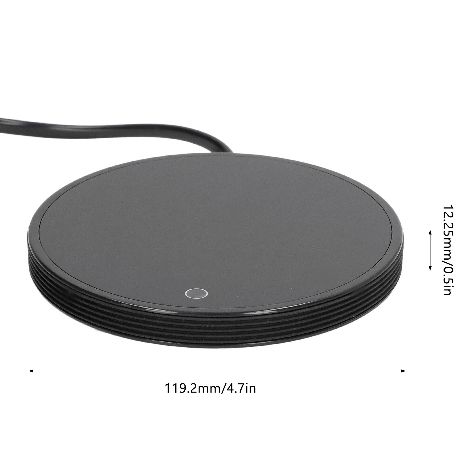 Подогреватель кофейной кружки, термоподставка для чашки с водой, грелка для стола, домашнего офиса, чая с молоком, подогрев воды, США 110 В, черный