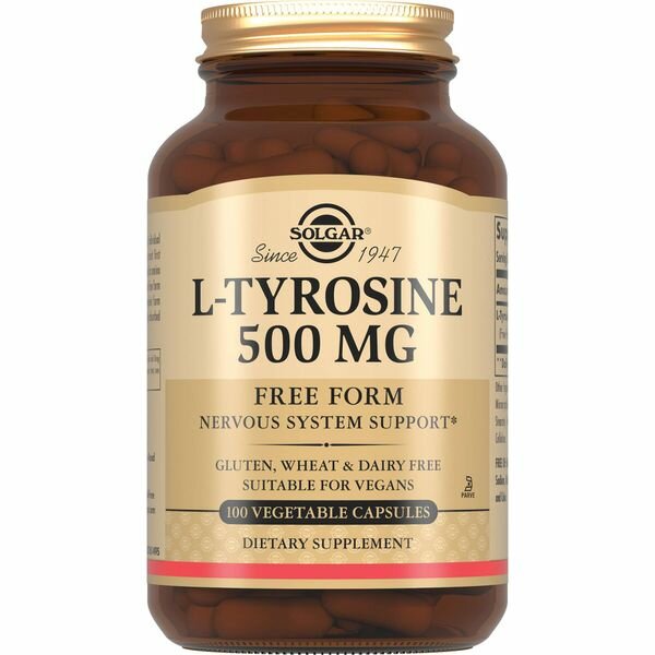 L-тирозин 500мг Solgar/Солгар капсулы 716мг 100шт