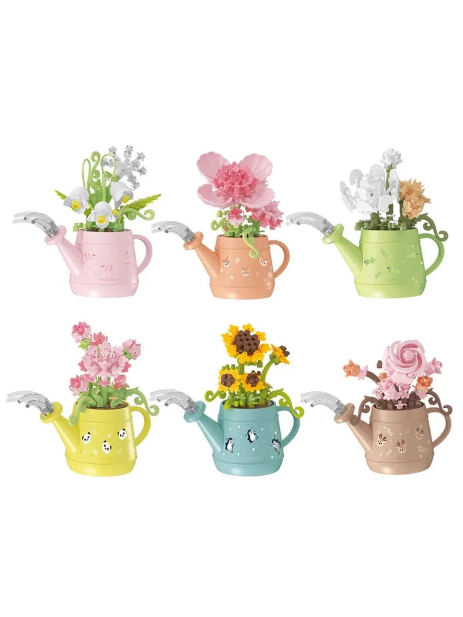 Конструктор 3D Большой набор цветов 6 шт BA16384