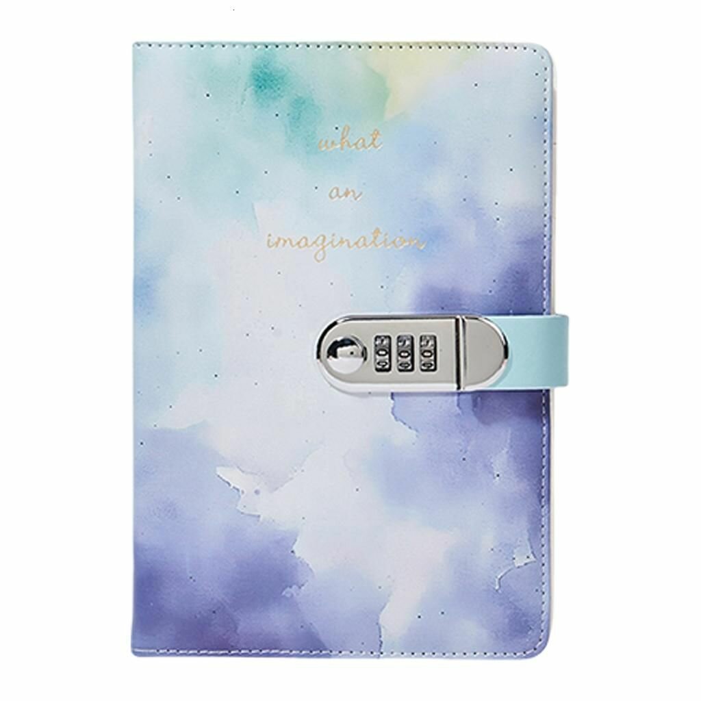 Кожаный дневник с замком, Фиолетовое затенение