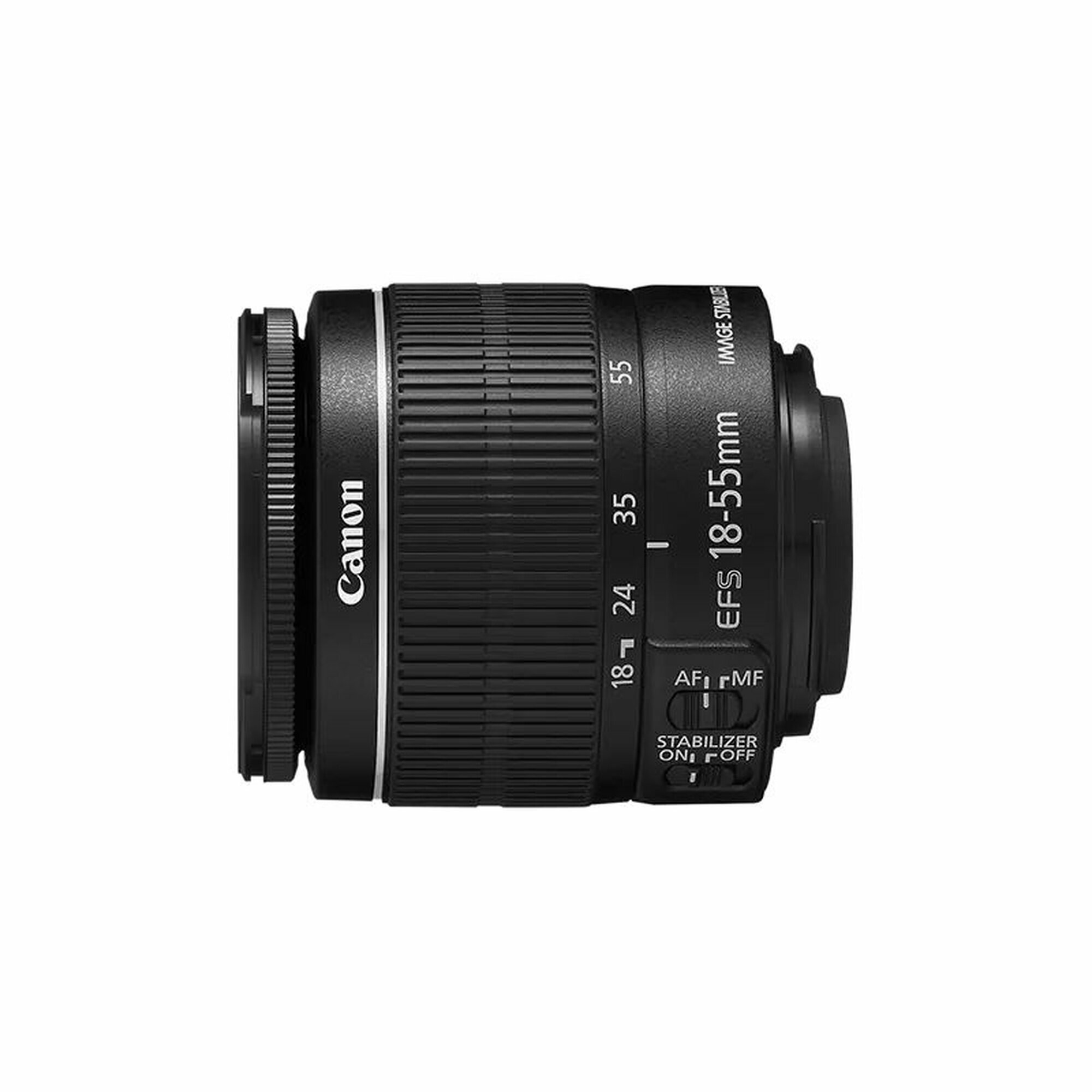 Объектив Canon EF-S 18-55mm f/3.5-5.6 IS II, автофокус, стабилизация, черный