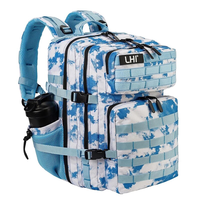Тактический рюкзак LHI 45L, Light Blue Tie-dye