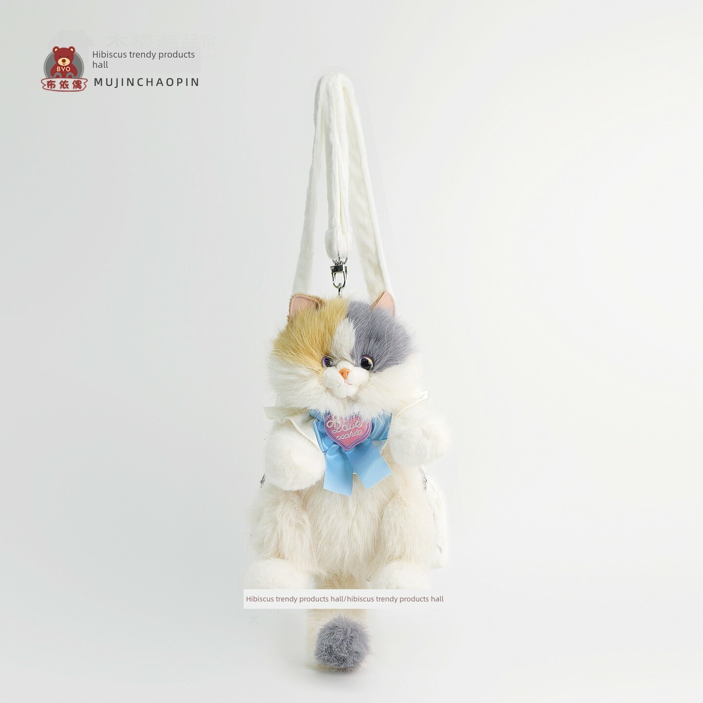 Настоящая милая реалистичная плюшевая игрушка в виде кошки Рэгдолл, креативный рюкзак-кошка с звуком,