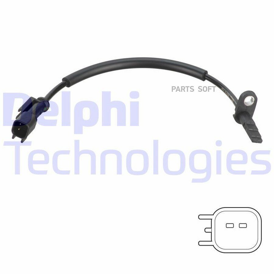 DELPHI SS20779 Датчик ABS Tourneo Custom, Transit 290, Transit 310, Transit 330, Transit 350, Transit 370, Transit 410, Tr