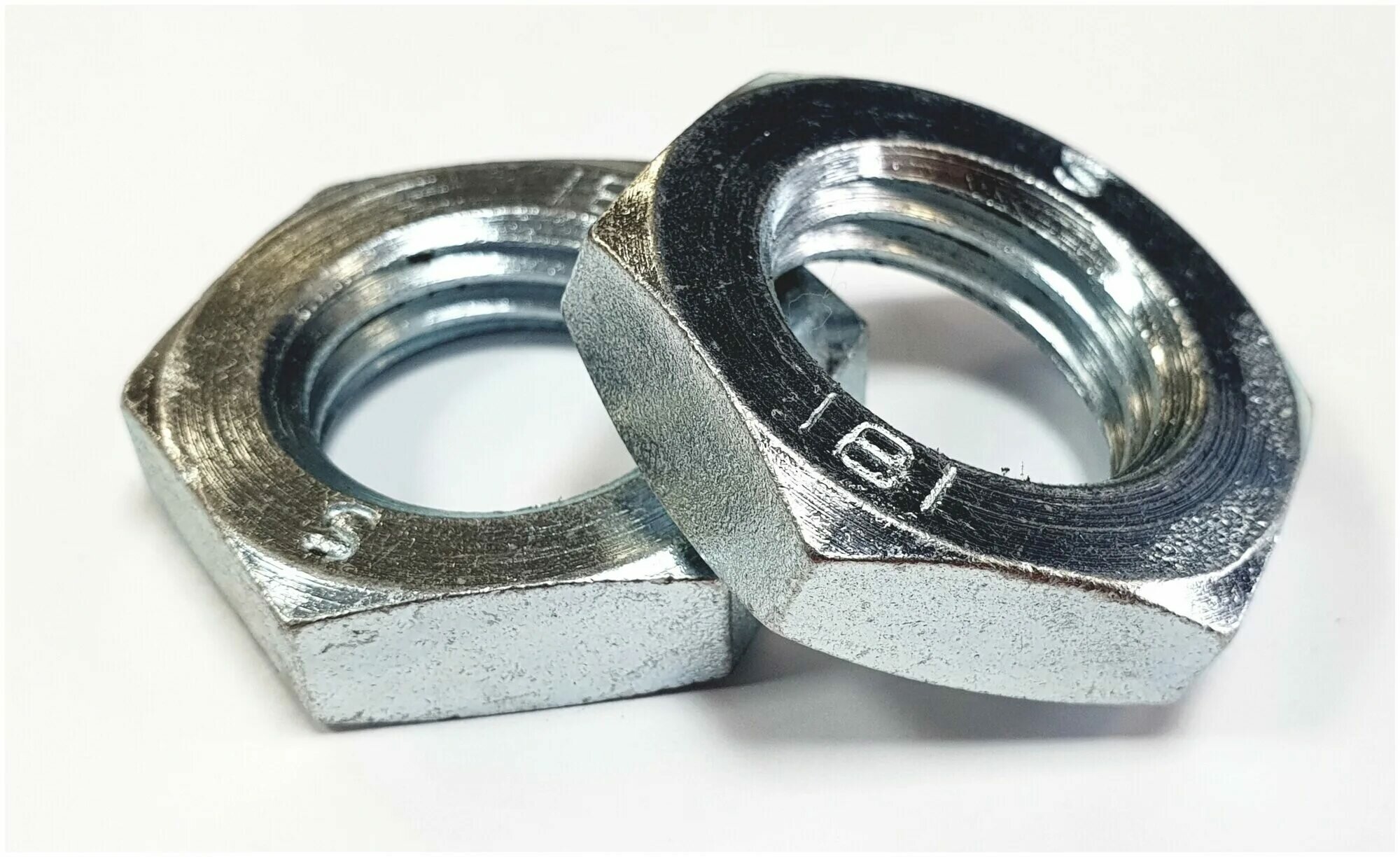 Гайка низкая М16 DIN 439 оцинкованная " Мастер Болтиков" (10 шт)