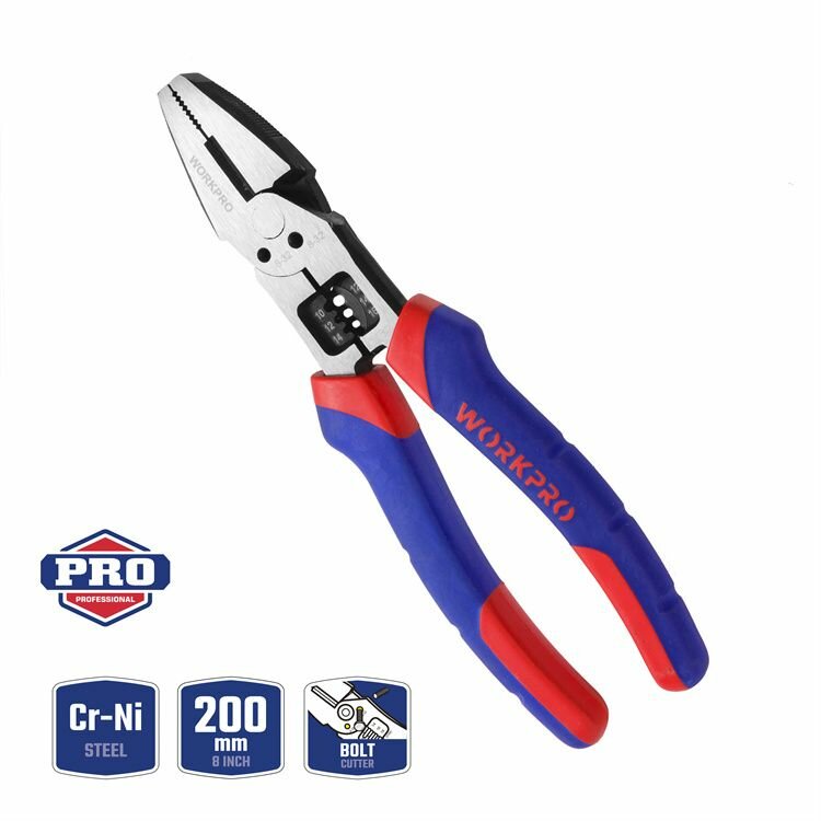 Пассатижи 200мм мульти WORKPRO