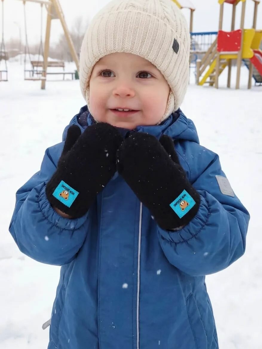 Варежки 1-2 года зимние для мальчиков