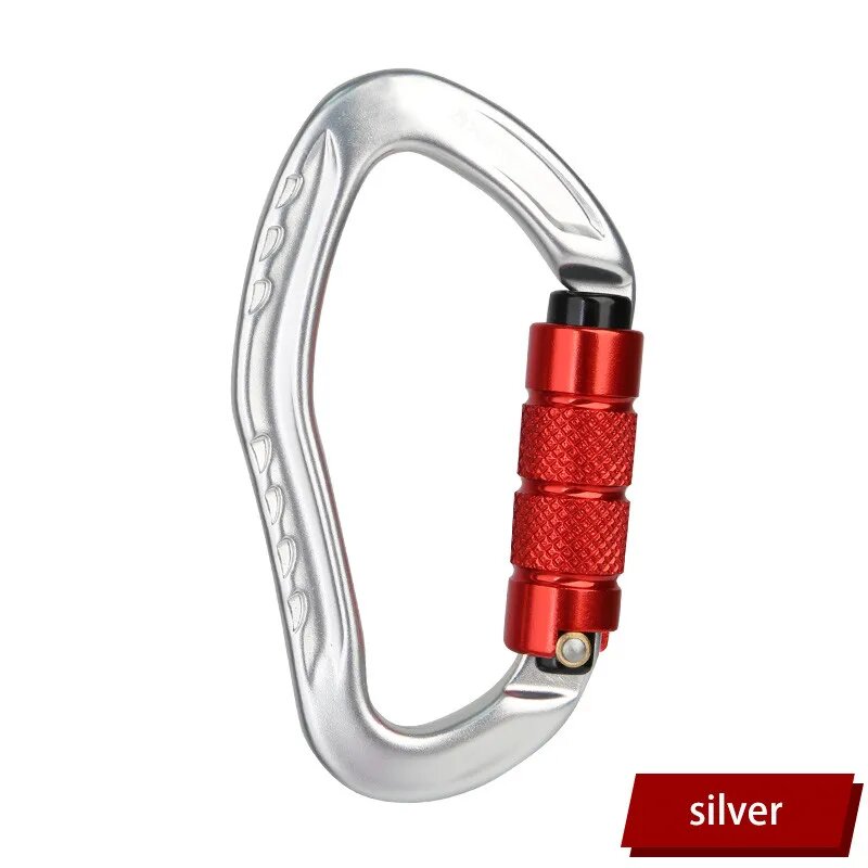 Карабин XINDA 22KN черный алюминий Silver