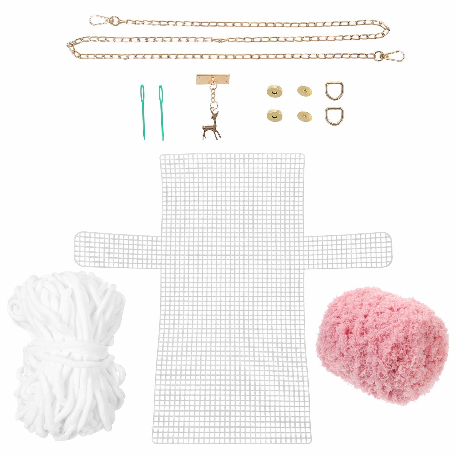 Набор Для Создания Сумки Diy, Хлопок, Плюш, Металл, Подарок, 1 Комплект