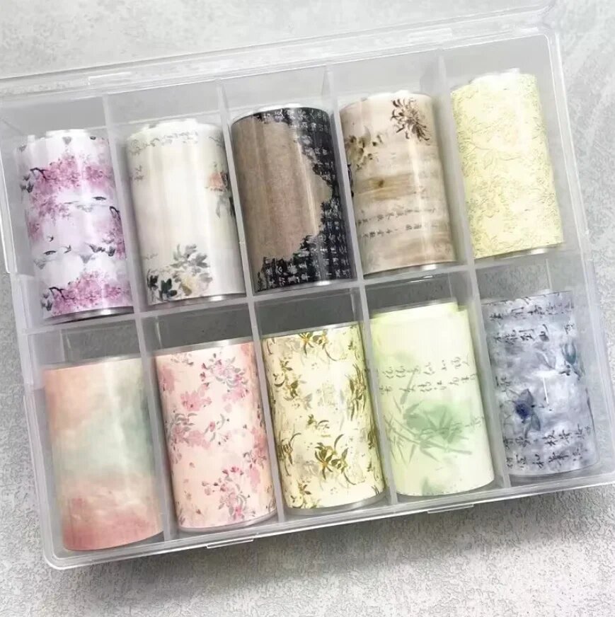 Набор для маникюра Misscheering 10 рулонов фольги для ногтей M-330-3Y