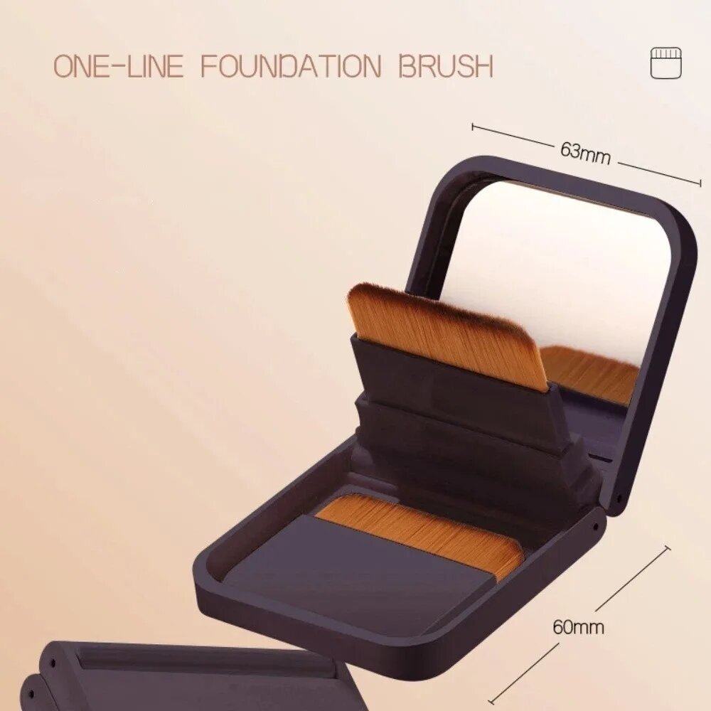 Кисть для тонального крема One-Line, Black, 63x60mm