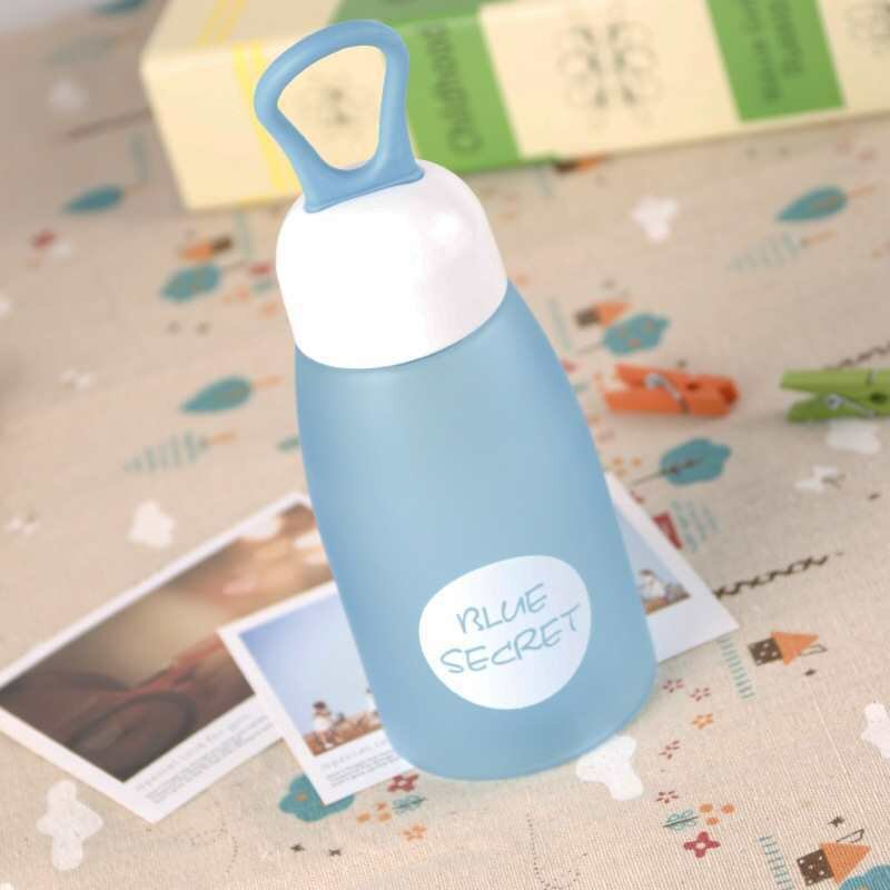 Спортивная градиентная синяя пластиковая бутылка 300 мл для мужчин, летний фитнес, высококачественный дизайн,