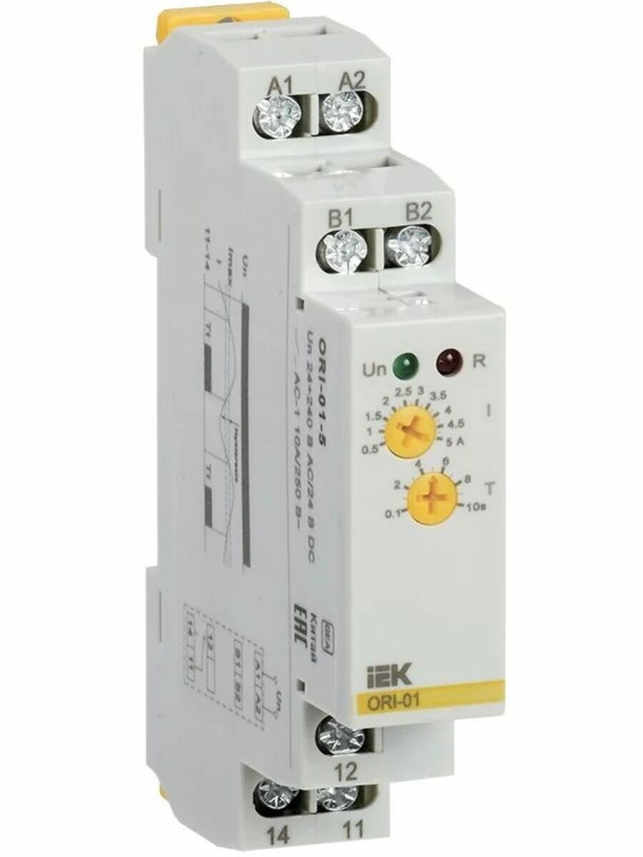 Реле тока IEK ORI 0,5-5А 24-240В AC/24В DC ORI-01-5