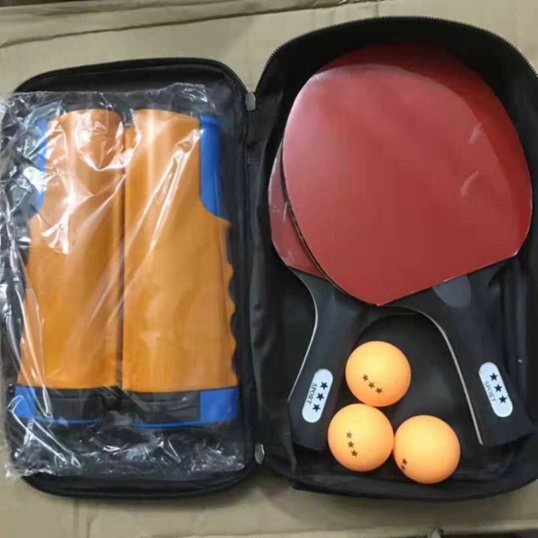 Набор для настольного тенниса с 2 ракетками и 3 мячами, портативная сетка, популярный набор ракеток для пинг-понга