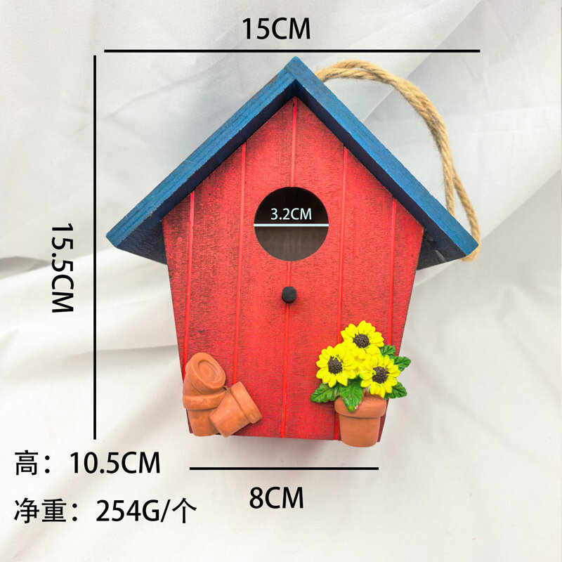 Деревянные поделки, деревянные подвесные украшения, садовые деревянные украшения из массива дерева, подвесное гнездо птицы, декор для вечеринки, гнездо птицы