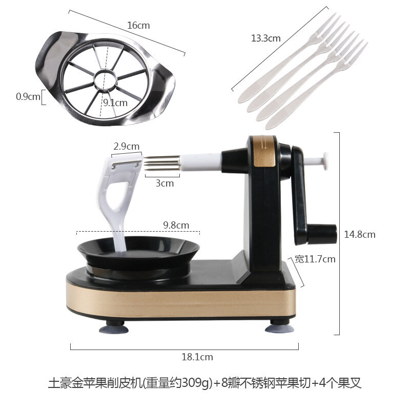 Овощечистка для фруктов, яблок, груш, полностью автоматическая, многофункциональная, ручная овощечистка