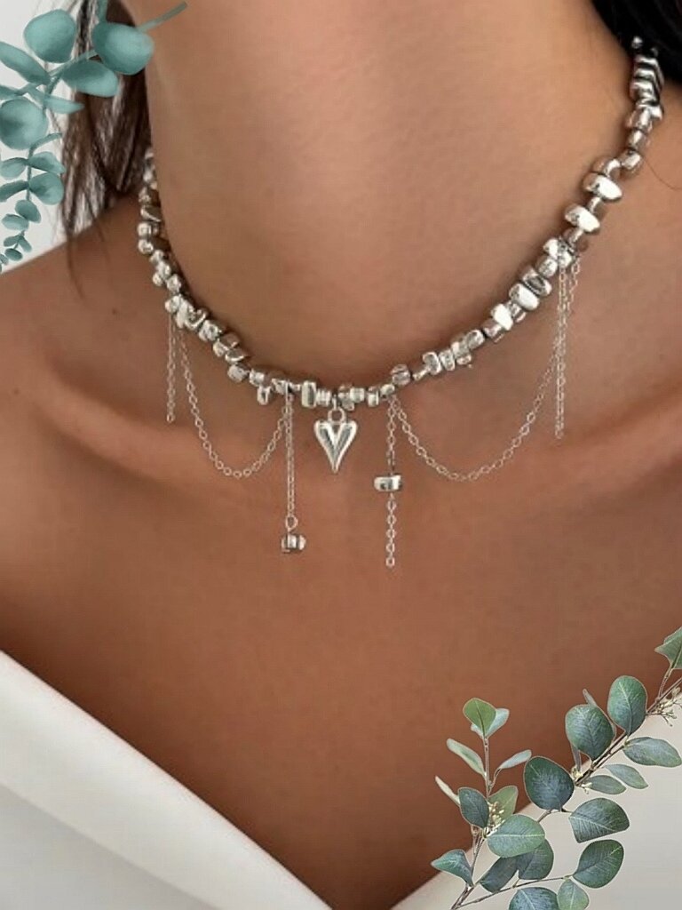 Колье, гематит