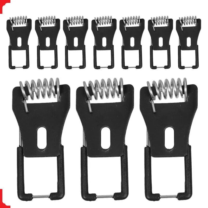10 шт. пружинных кронштейнов для потолочных светильников, пружинные зажимы для встраиваемого освещения, маленькие крепления для потолочных ламп и прожекторов 4.50X2.10X0.70CM
