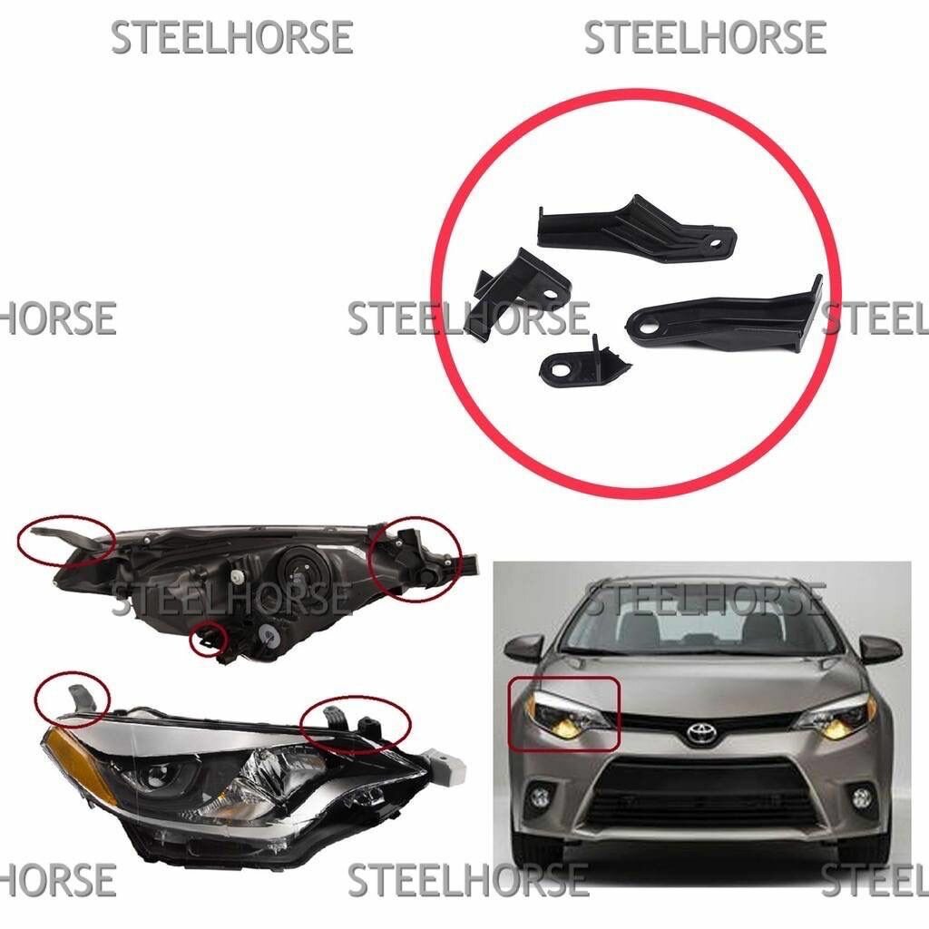 Кронштейн фары правой (к-кт) Toyota Corolla E180 2013-