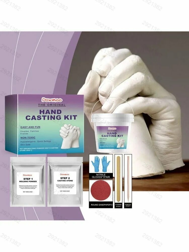 3д руки влюбленных подарочный творческий набор 3d слепок рук для двоих на 8 марта