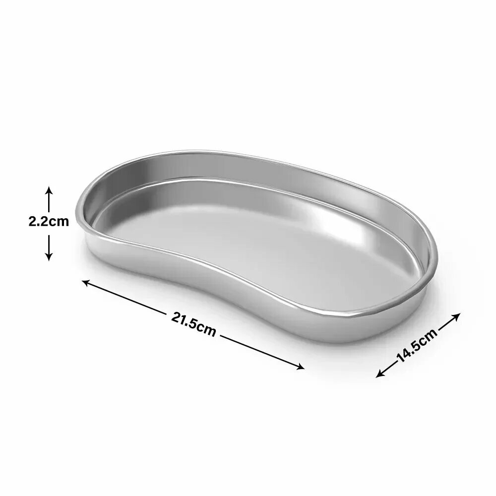 Стоматологический поднос из нержавеющей стали, L, 5pcs