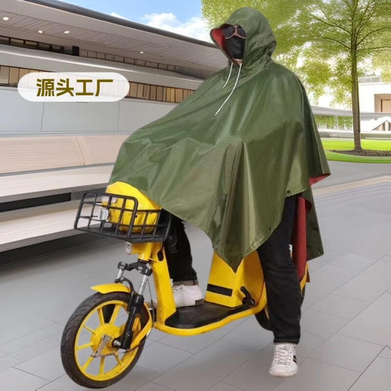 Многофункциональный 3-в-1 отражающий пончо дождевик для внешней торговли, интегрированный, утолщенный, для электрического велосипеда, одиночный дождевик