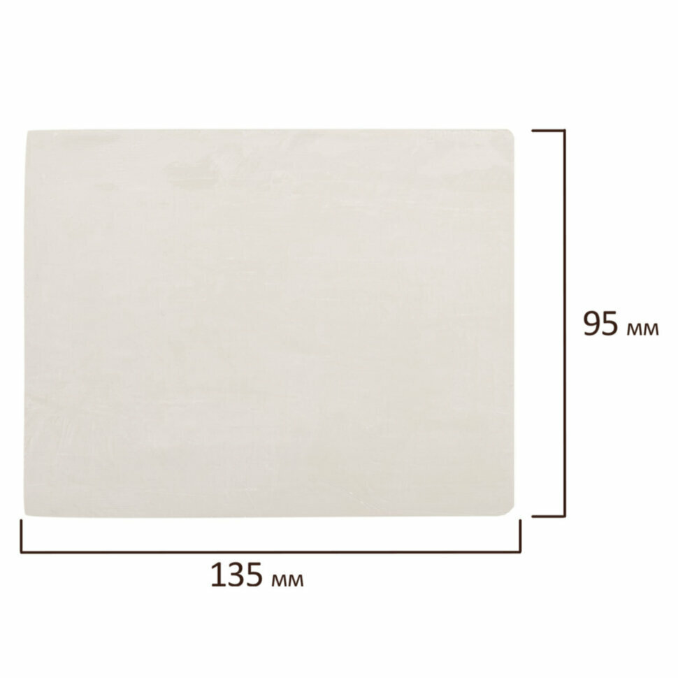 Пластилин скульптурный мягкий белый "Секреты художника", 0,5 кг, BRAUBERG ART, 107491, 107491