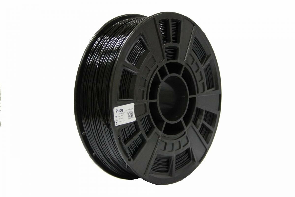 3д пластик petg черный 1кг