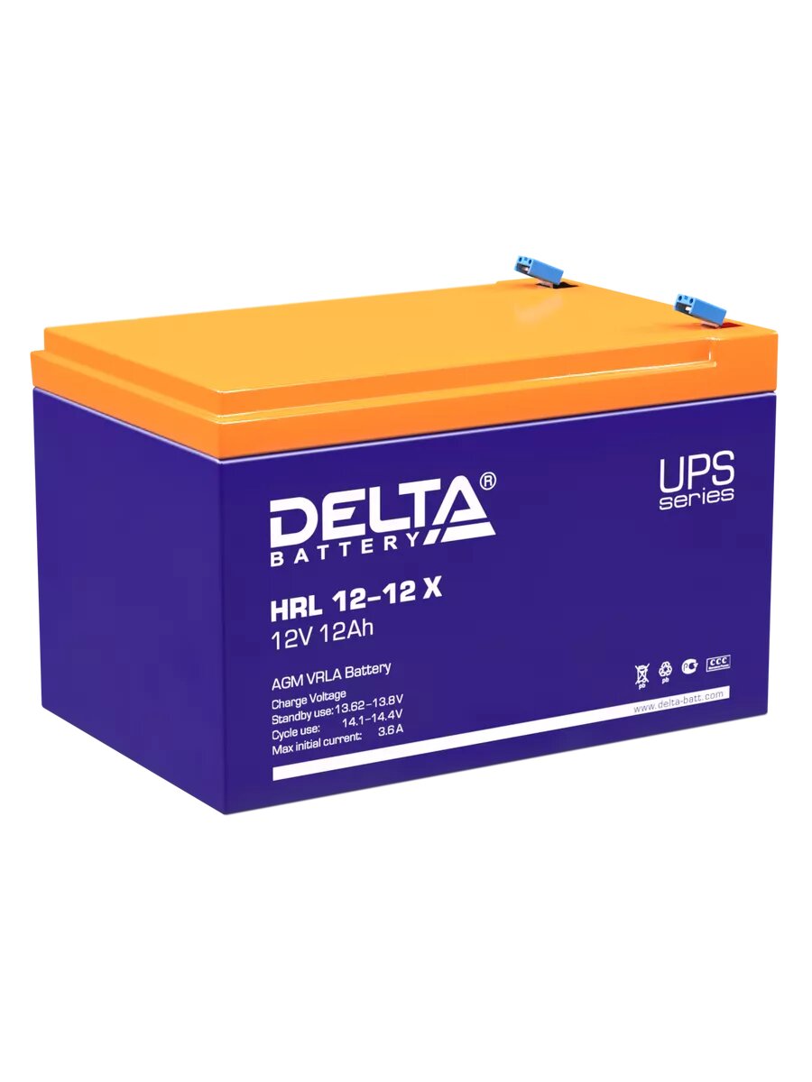 Аккумулятор DELTA HRL 12-12 X 12V 12Ач А 150x98x93 унив. пол.