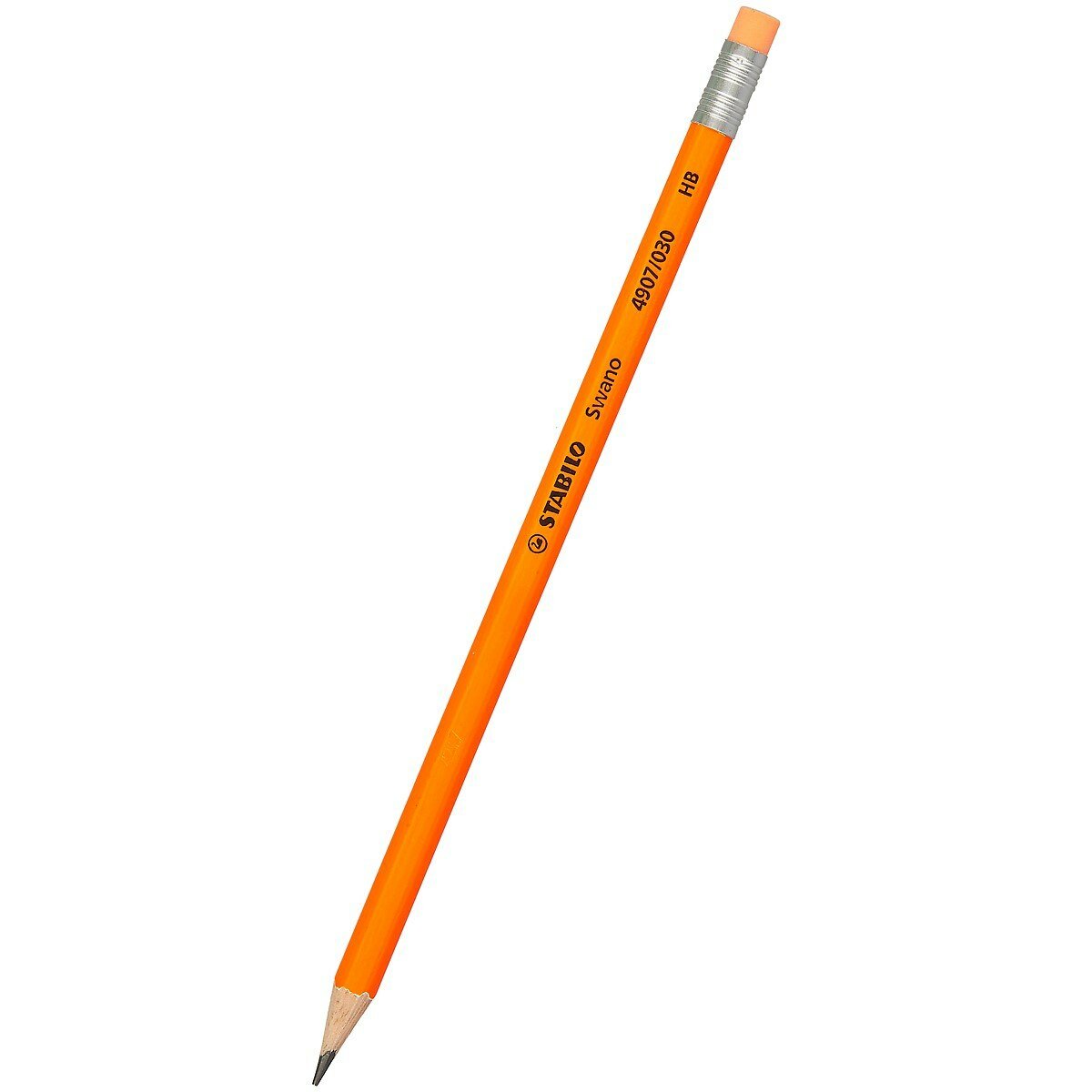 Карандаш Stabilo, Swano, чернографитный HB с ластиком