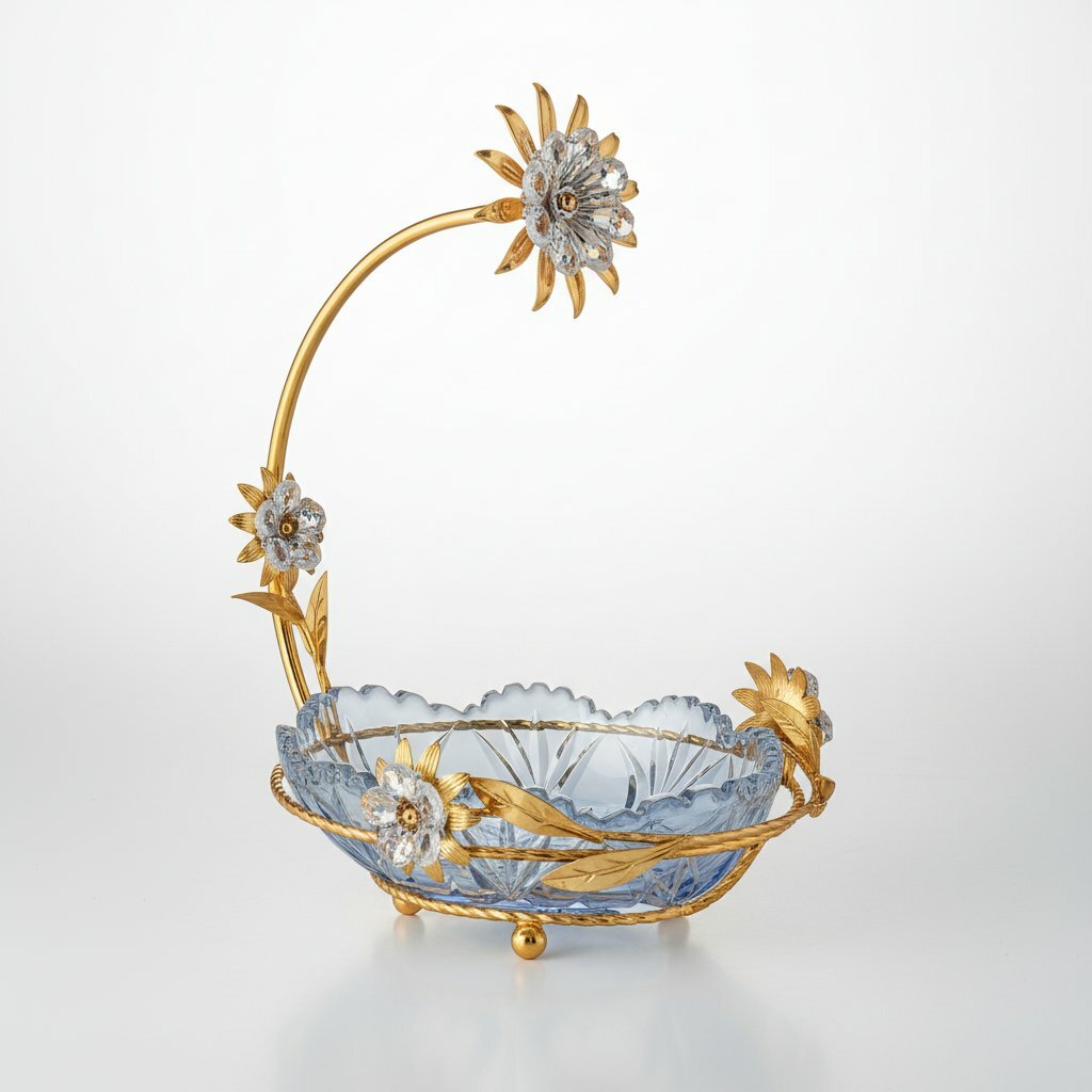 Фруктовница хрустальная A8011 Crystal Temptations, Металл, кристалл