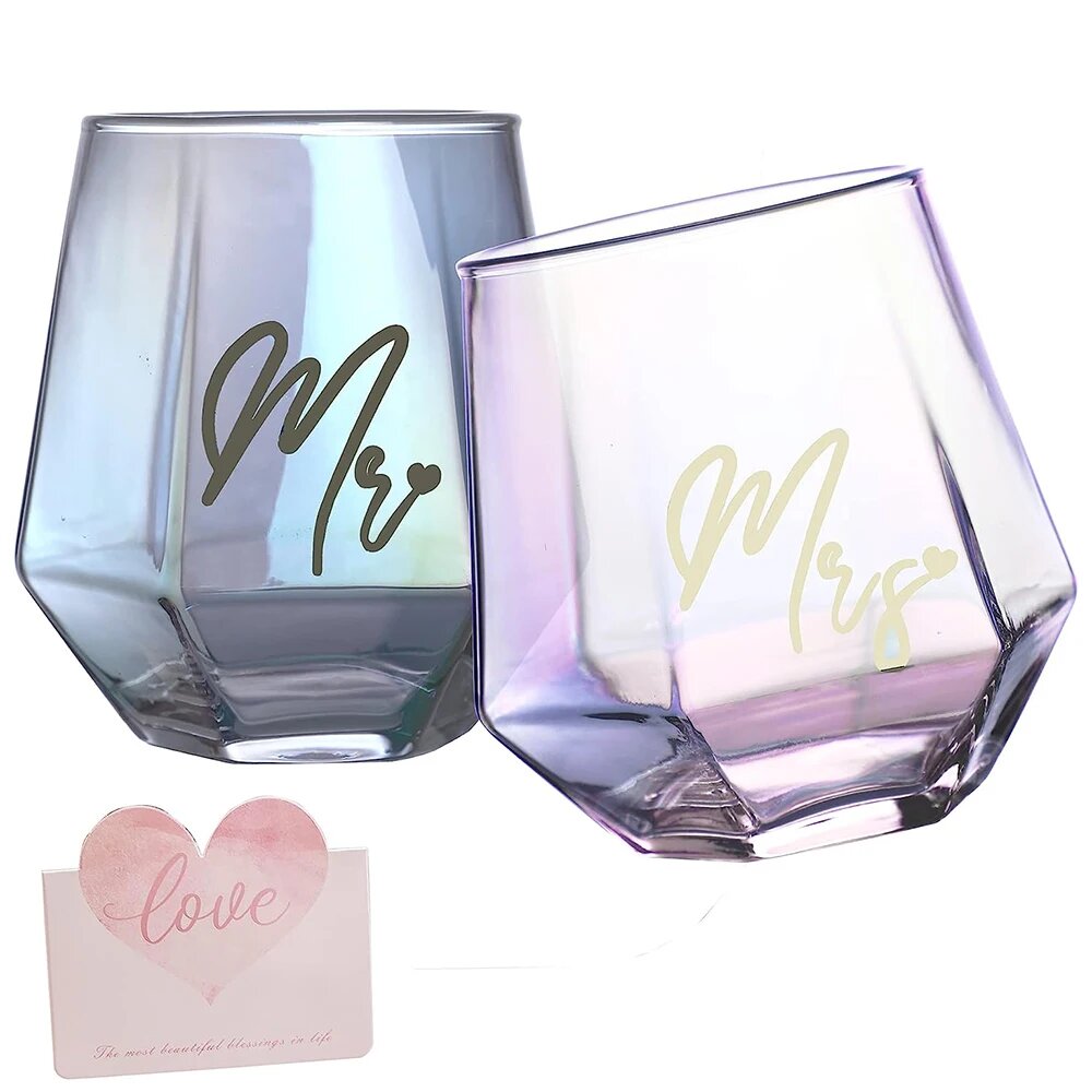 Пара керамических чашек BigNoseDeer Kiss Cat 350 мл Diamond 2pcs