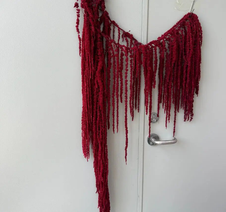 Искусственные цветы амарант шелк 3 штуки Бордовый, Wine Red